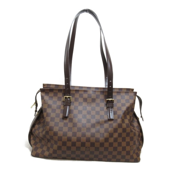 Louis Vuitton | Bags | Louis Vuitton Chelsea Tote Bag Brown Ebene ...